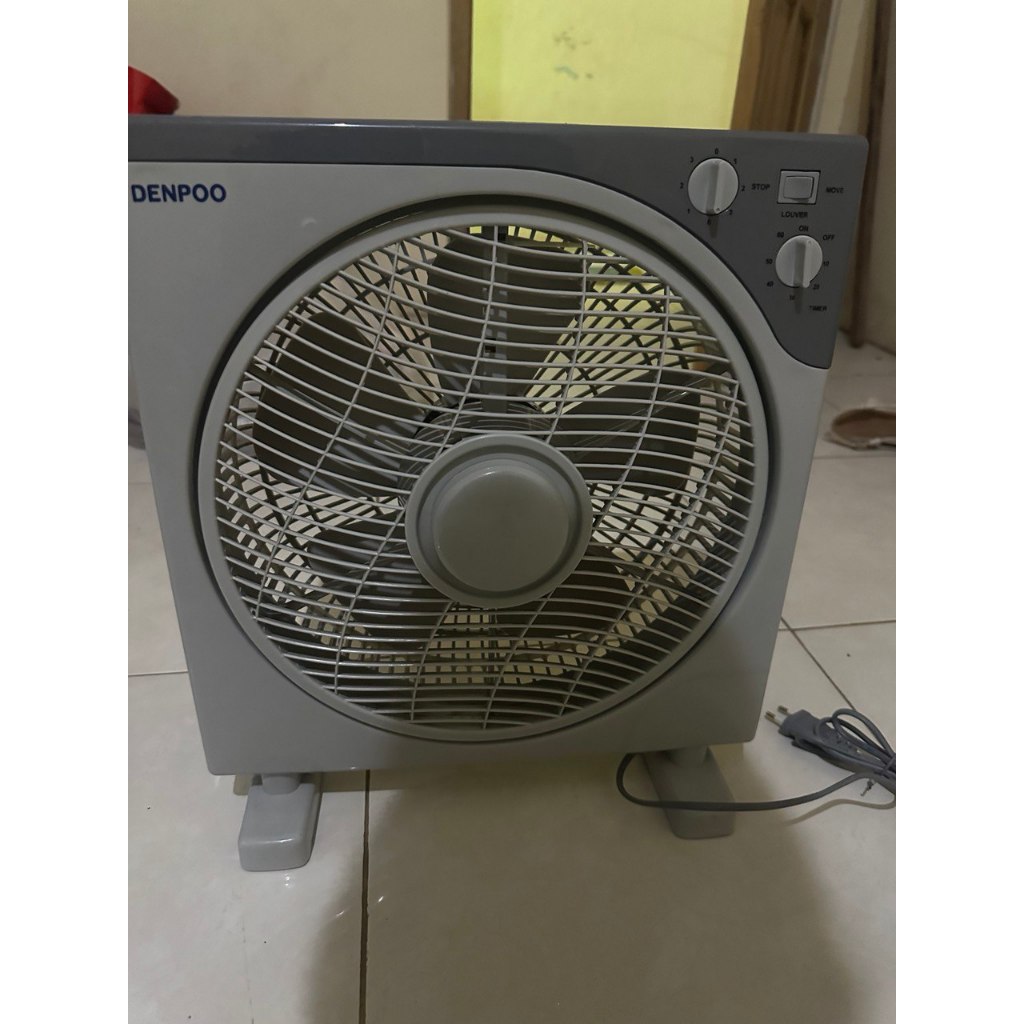 Jual Kipas Angin Listrik Denpoo Box Fan 1122 -12 Inch- Original Baru ...
