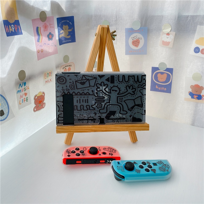 Jual Nintendo Switch OLED So Cute Casing Cartoon Doodle Sketch Villain ...