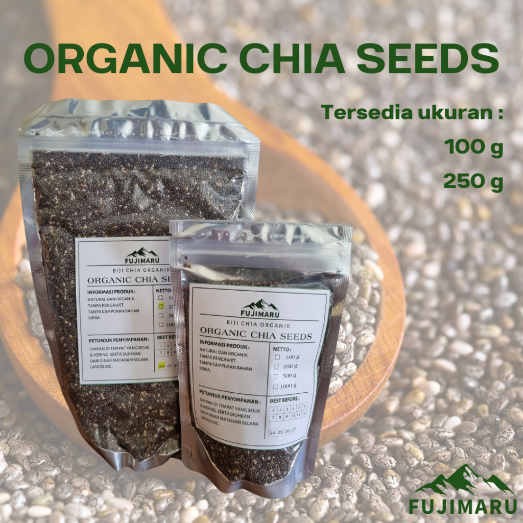 Jual Chia Seed 100 gram Black Mexico Organik Premium - Biji Chiaseeds ...
