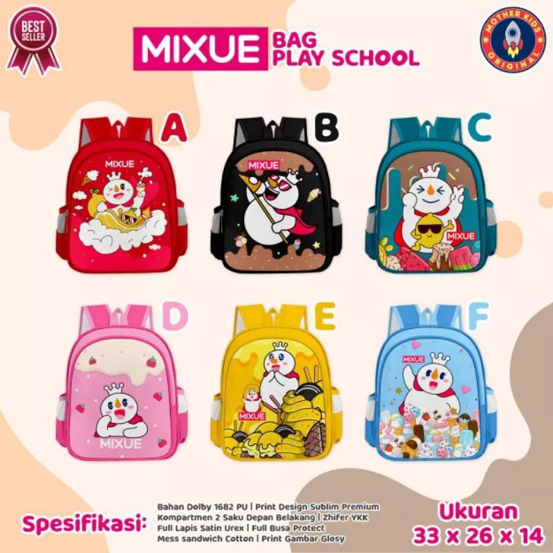 Jual MIXUE BAG PLAY SCHOOL BY MOTHER KIDS | Shopee Indonesia