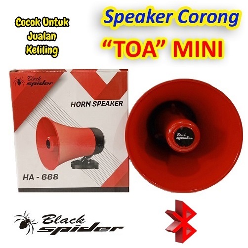 Jual Speaker Toa Megaphone Black Spider HA-668 Horn Buat Jualan ...