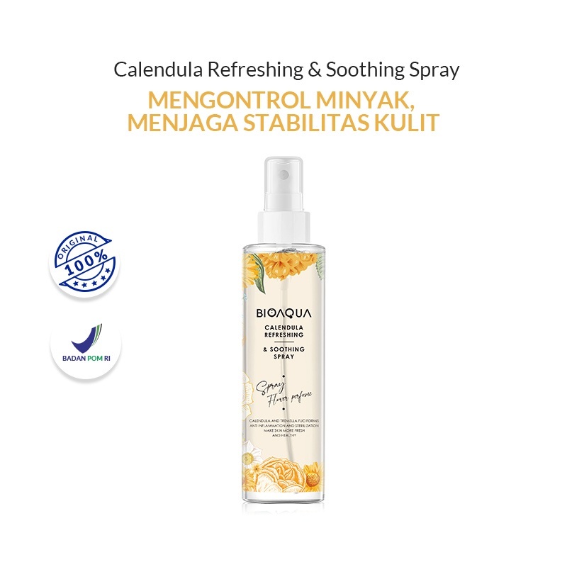 Jual BIOAQUA Calendula Refreshing & Soothing Spray 150ml / Face Mist ...