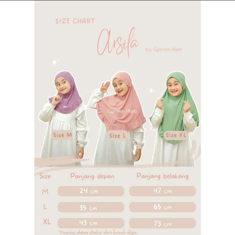Jual Arsila hijab ori Qaireen hijab kids | Shopee Indonesia