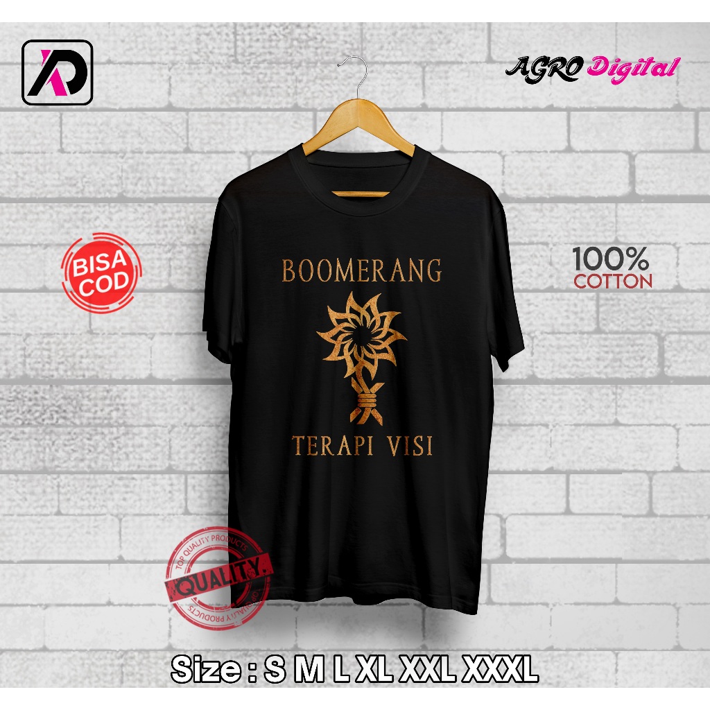 Jual Kaos Custom Boomerang Terapi Visi | Kaos Distro (Bisa Desain ...