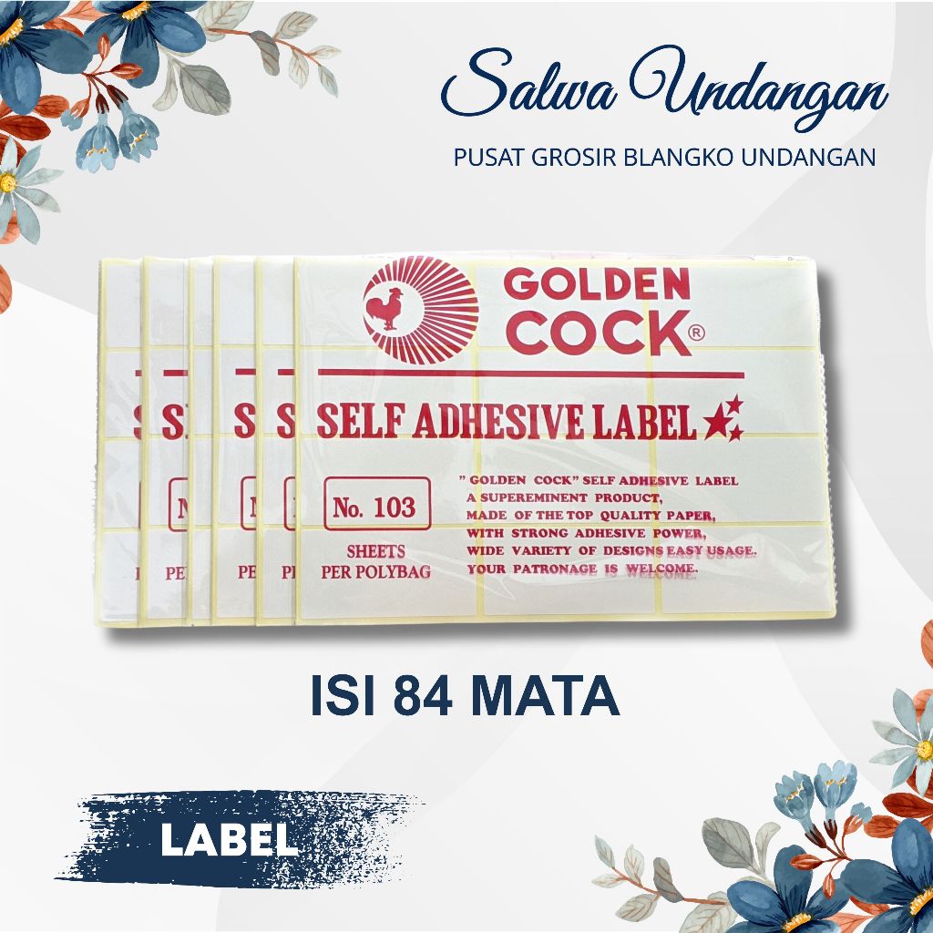 Jual Label Undangan Polos isi 84 Mata Harga Murah | Shopee Indonesia