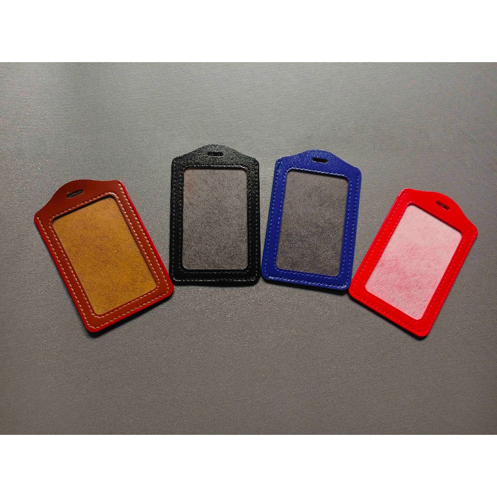 Jual FRAME Casing Tempat Id Card - Card Holder Nametag Kulit Synthetis ...
