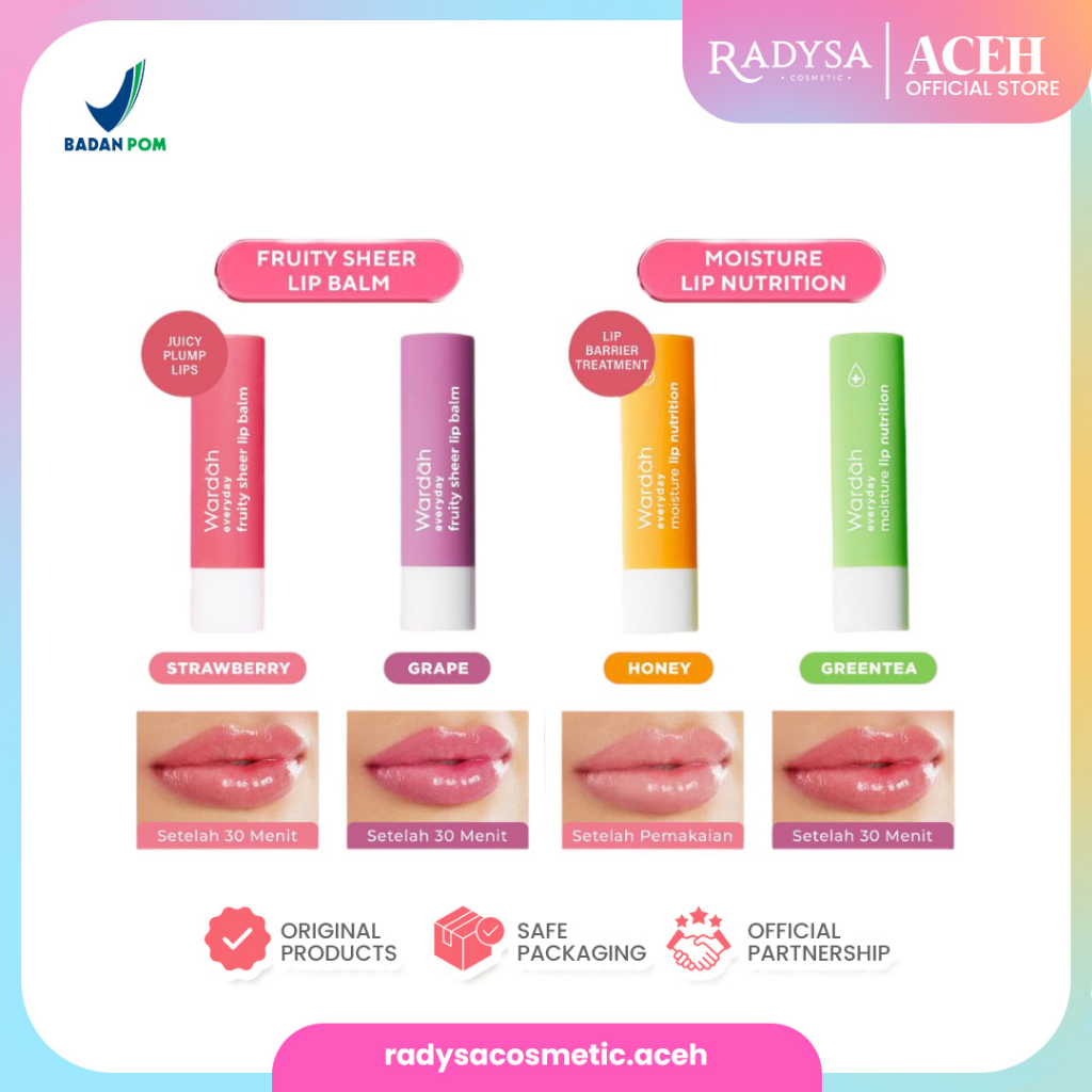 Jual 𝐑𝐀𝐃𝐘𝐒𝐀 - Wardah Hydra Balm Lip Care | New Packaging | Shopee Indonesia