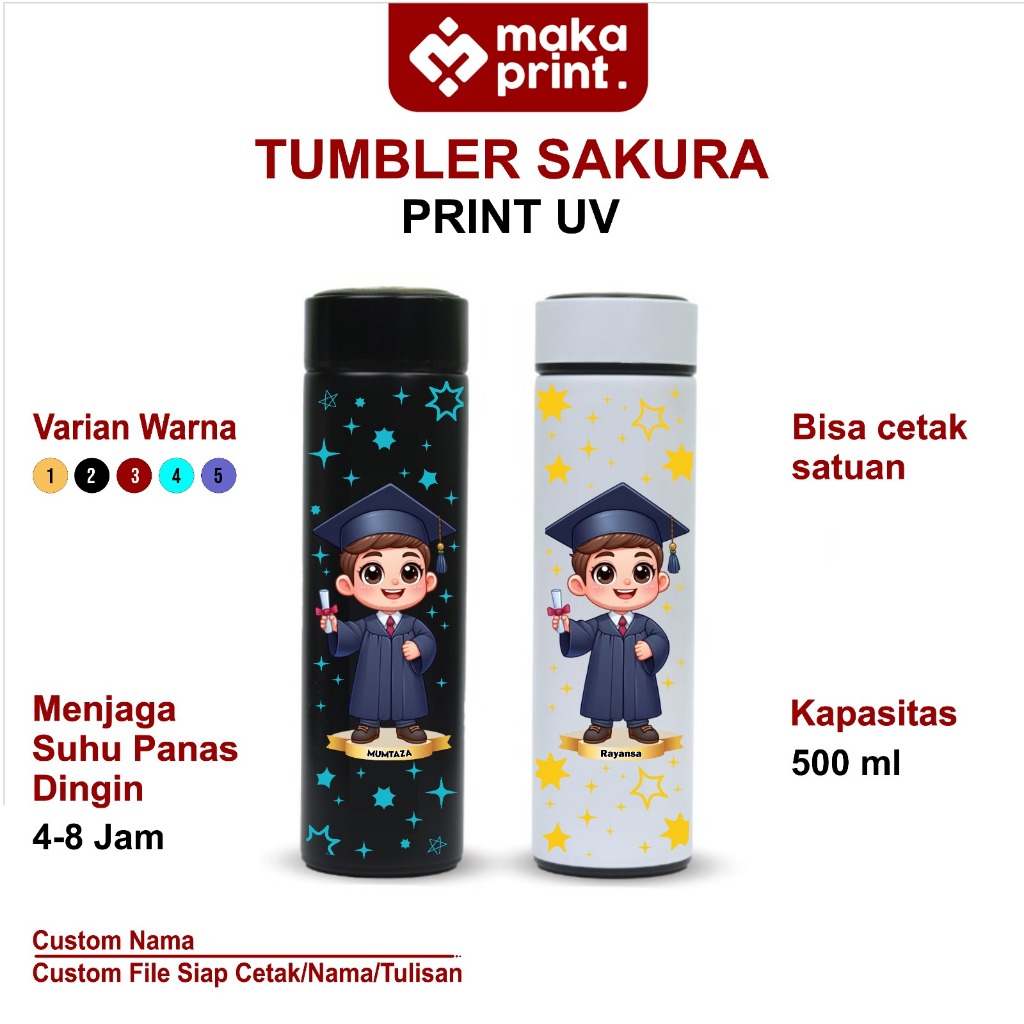 Jual Tumblr Wisuda (Cowok) - Tumbler Custom - Tumbler Hadiah Wisuda ...