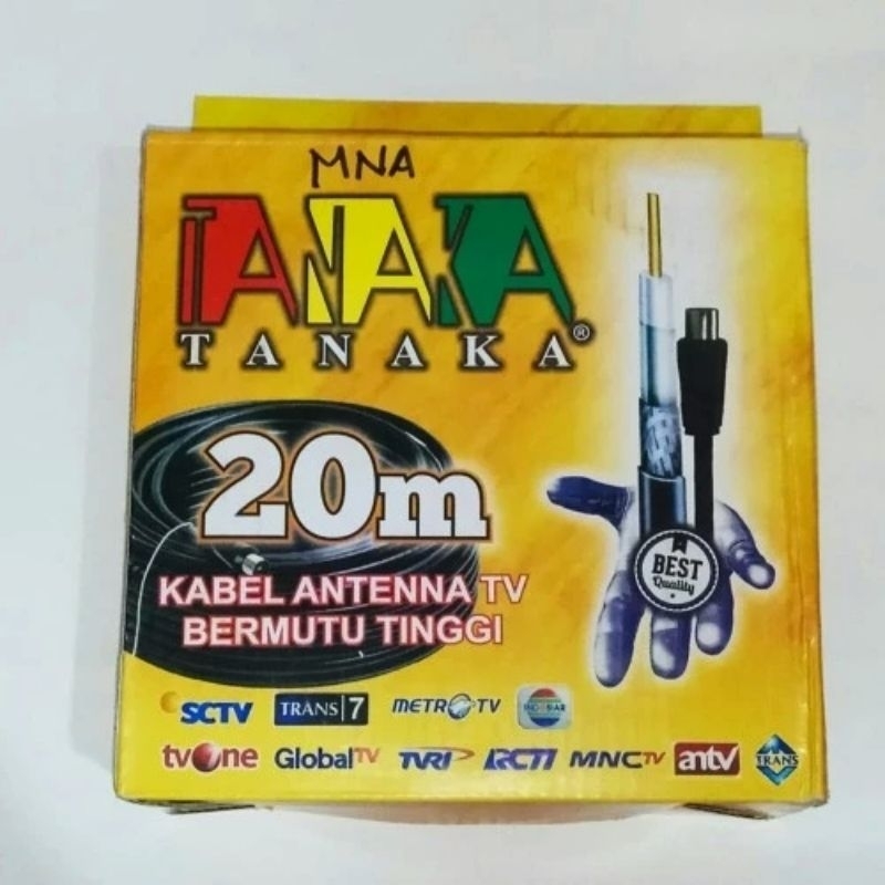 Jual KABEL ANTENA TV TANAKA RG6 5C 20METER ORIGINAL | Shopee Indonesia