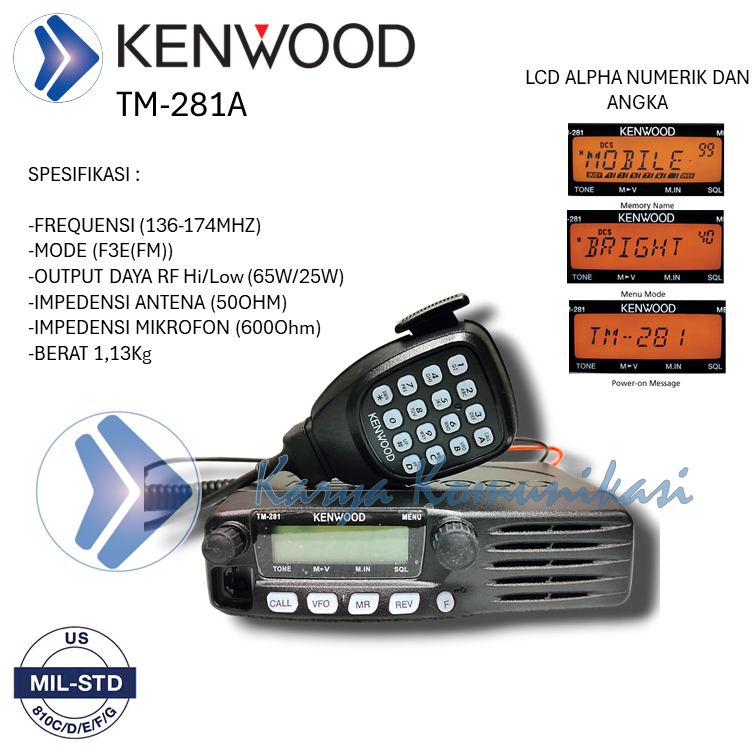 Jual RIG KENWOOD TM-281A | Shopee Indonesia