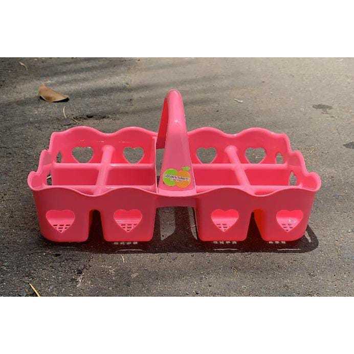 Jual Rak Aqua 12 pcs PINK 9012 | Tempat Penyimpanan Air Minum Aqua ...