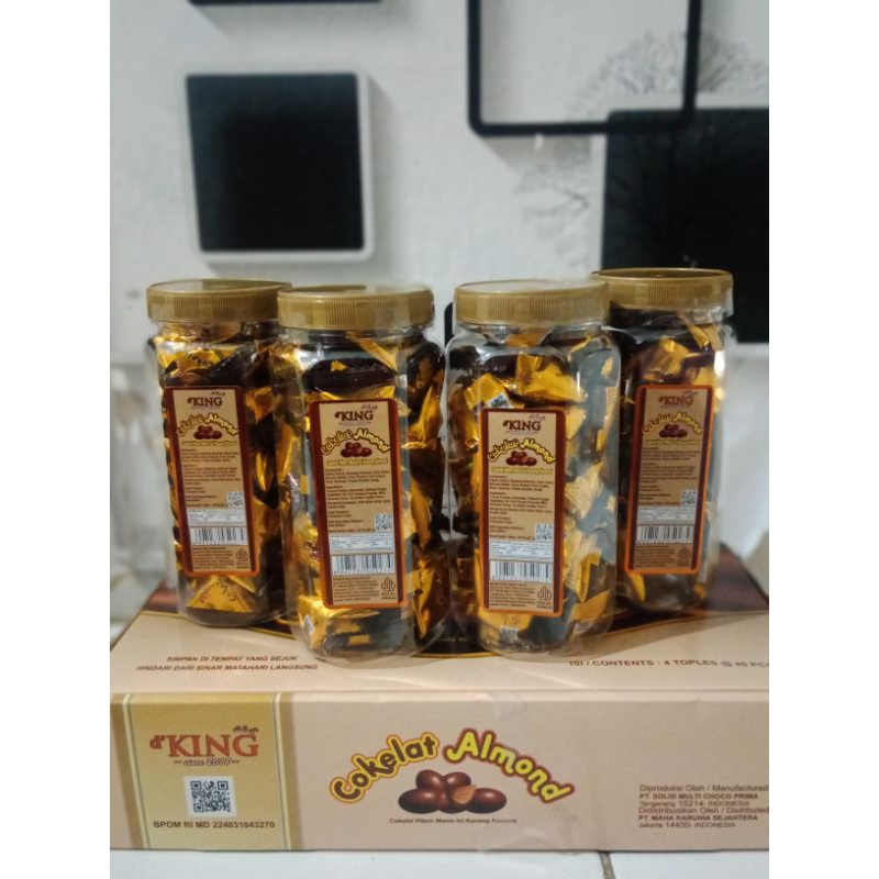 Jual coklat almond king / coklat viral ( 1 toples ) | Shopee Indonesia