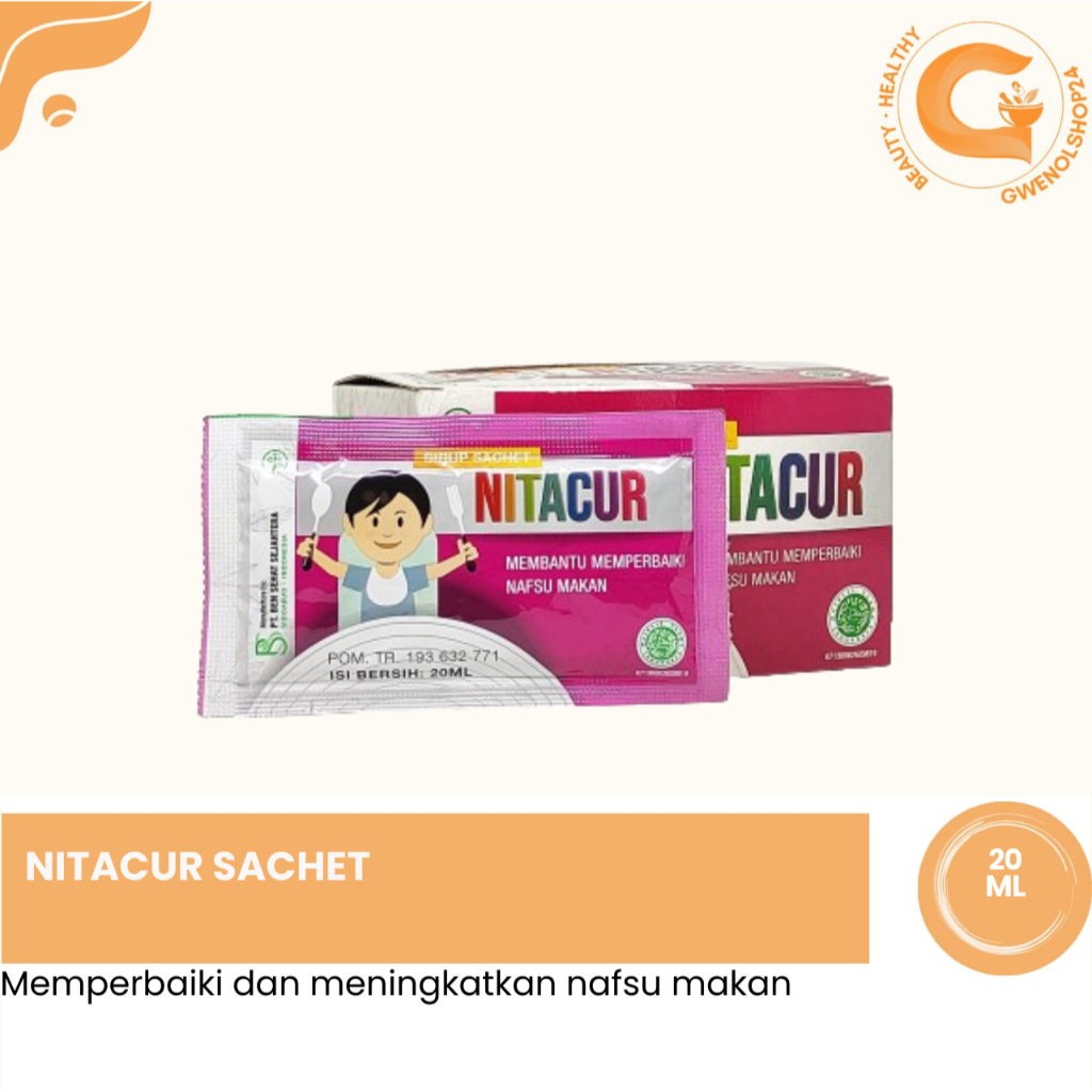 Jual Nitacur Sachet Isi 12's / Vitamin Penambah Nafsu Makan / Obat ...