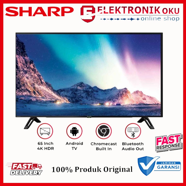 Jual SHARP SMART TV Inch Smart TV Android UHD 4K Garansi Resmi | Shopee Indonesia