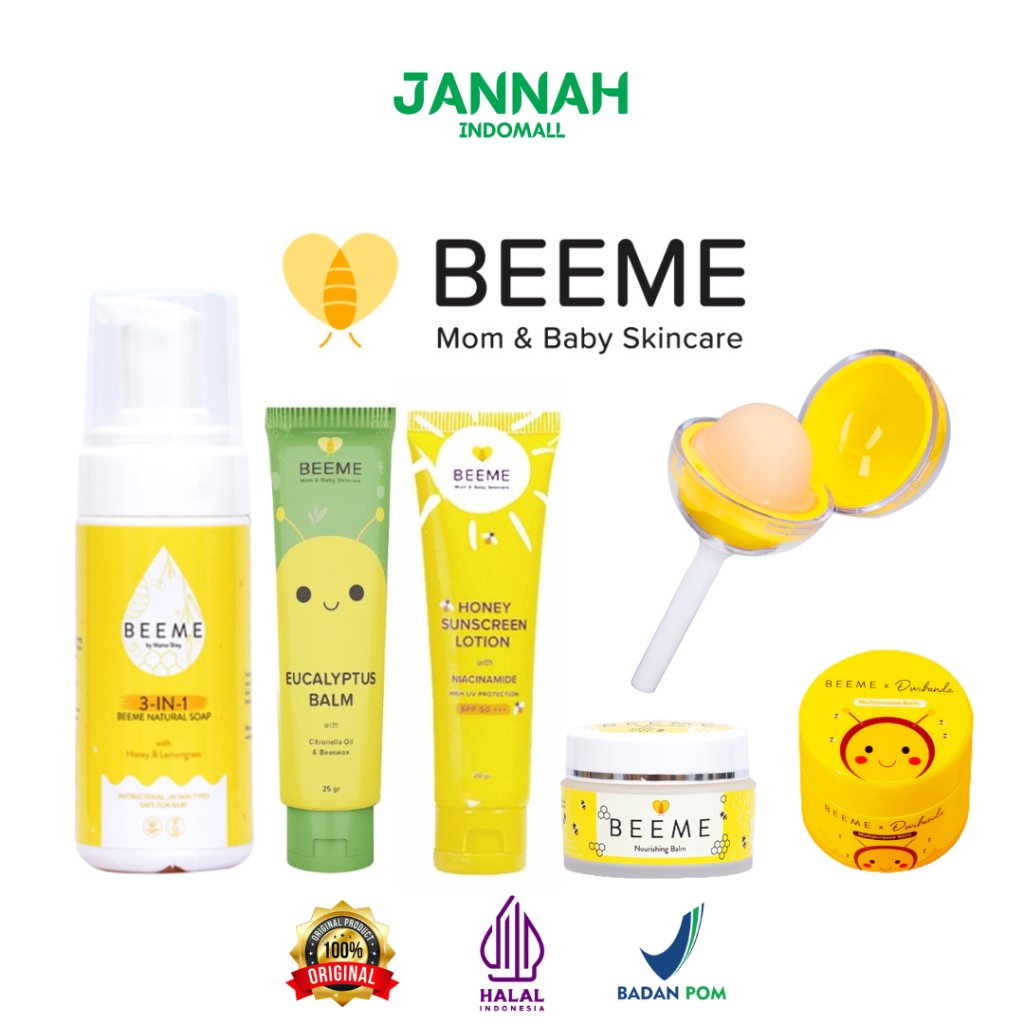 Jual Paket Lengkap Beeme Nourishing Balm Skincare Ibu dan Anak ...