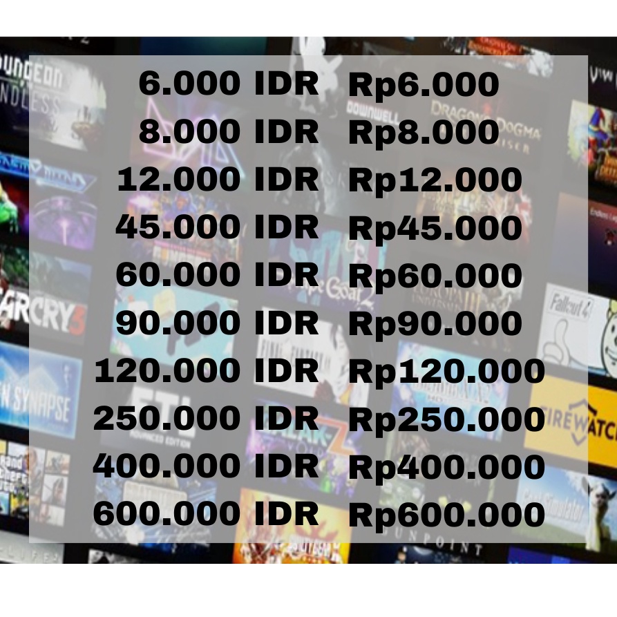 Jual KODE A76J CEK REVIEW TOKO SWC IDR 45k 6k 12k 25k 4k 6k SOFTWARE WARUNGGAMES | Shopee Indonesia