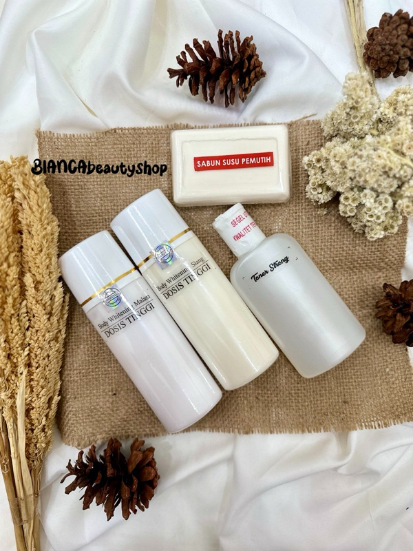 Jual PAKET HB EXTRA WHITENING / SABUN / TONER STRONG | Shopee Indonesia
