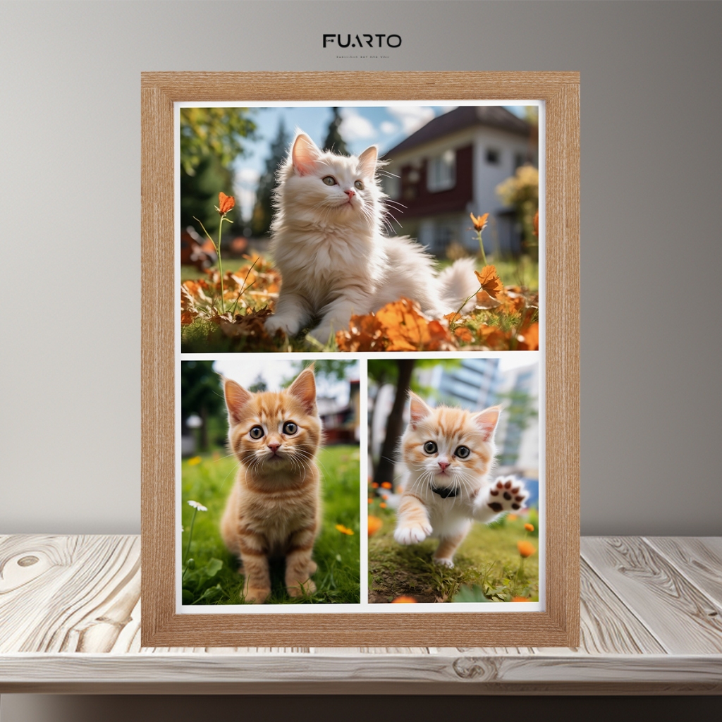 Jual Custom Cetak Foto Wall Decor Hiasan Dinding Frame Coklat ...