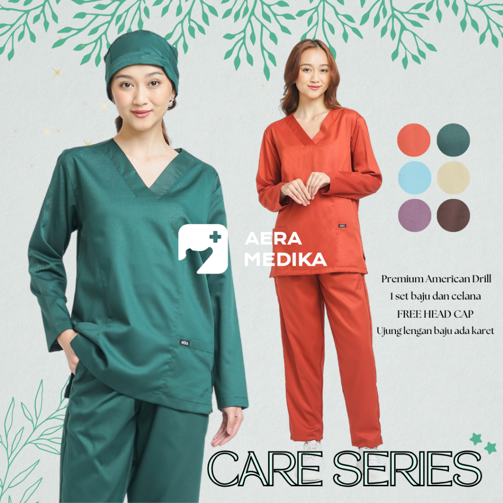 Jual CARE SERIES - Set Seragam Klinik / SCRUB Medis / Baju Jaga / Baju ...