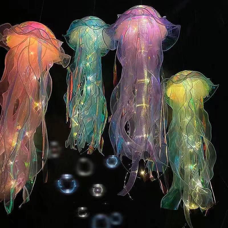 Jual Lampu DIY LED Ubur-ubur / Jelly Fish LED / Lentera Lampu Gantung ...