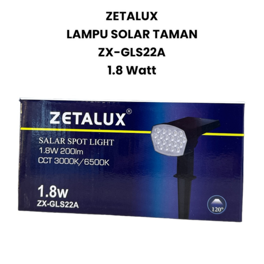Jual Lampu Taman Solar ZETALUX ZX-GLS22A 1.8 Watt | Shopee Indonesia
