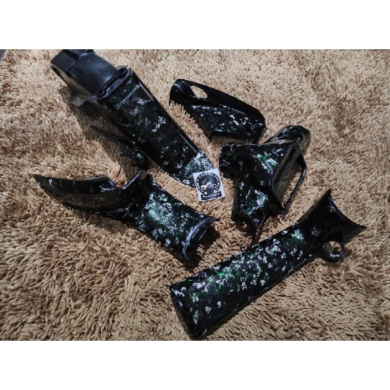 Jual Paket body kasar Fizr F1zr Karbon Forged Serat Hijau | Paket 3 ...