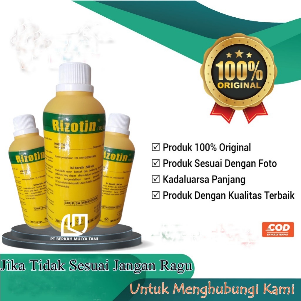 Jual Insektisida Rizotin 100 EC 500 ml / Rijotin 250ml / 100 ml ...