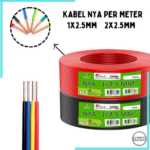 Jual HARGA PER METER (1 METER) Mitech SNI SPLN Kabel Listrik NYA 1x2.5 ...