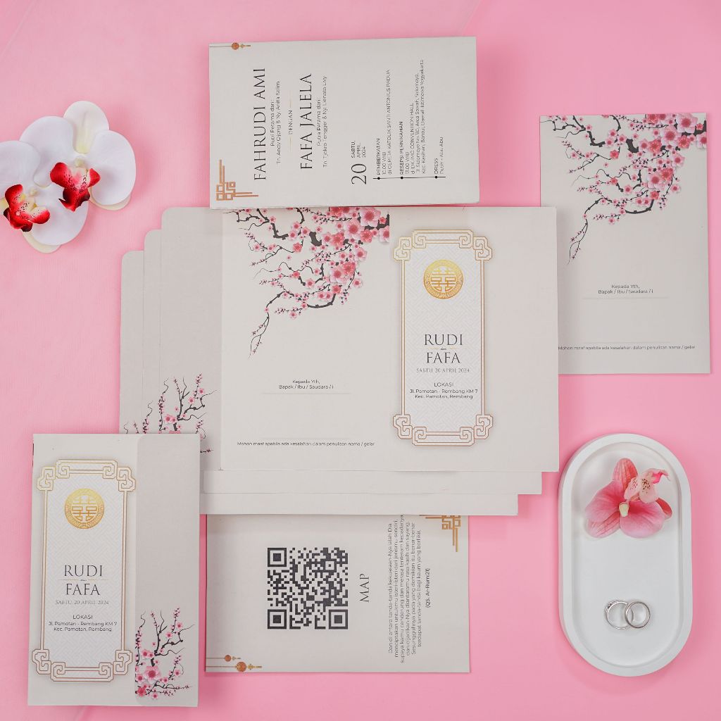 Jual [Prelude Invitation] Undangan Pernikahan Aster Paper 200 GSM Murah ...