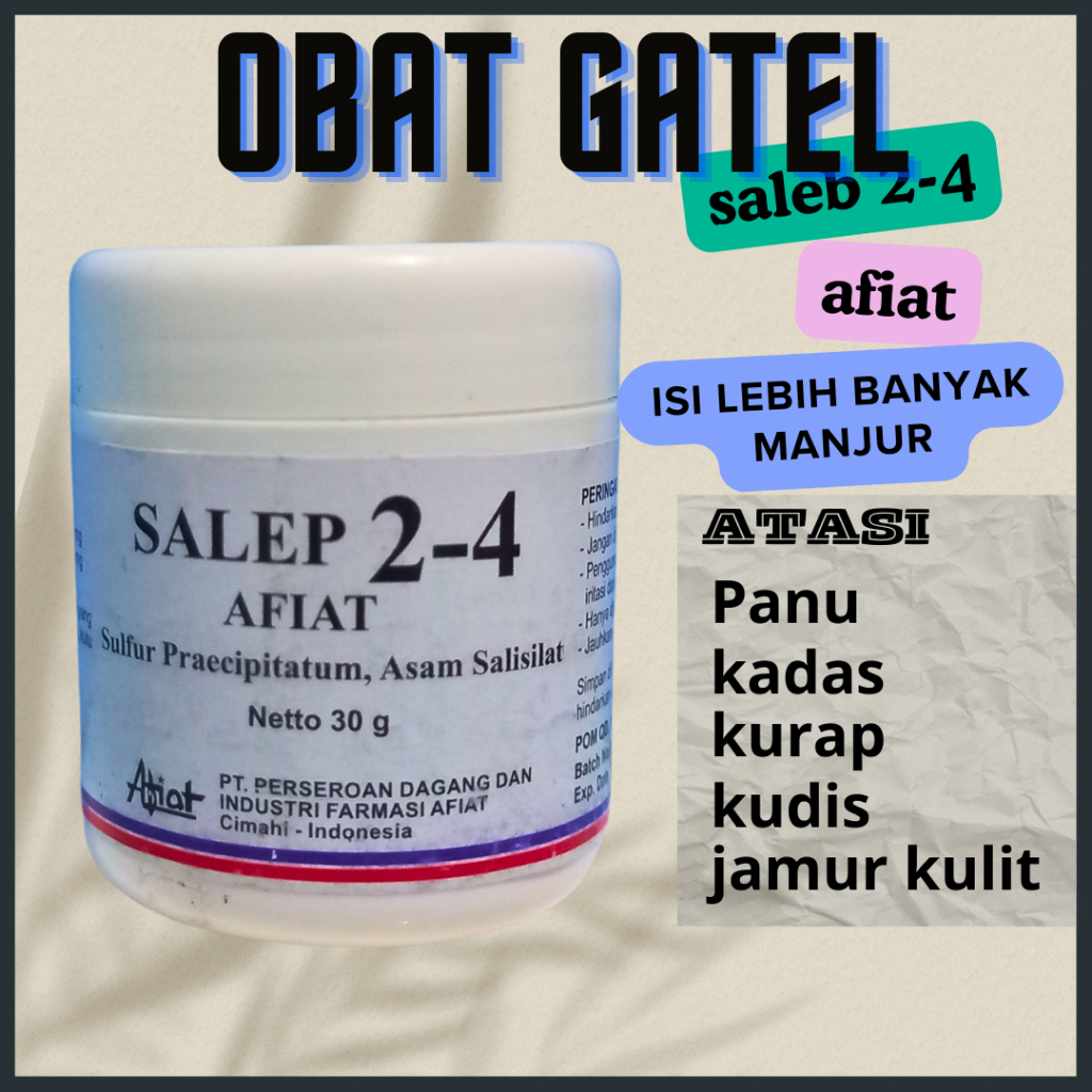 Jual Saleb Gatal 2-4 Afiat Untuk Gatal jamur, Bakteri, Gatal ...