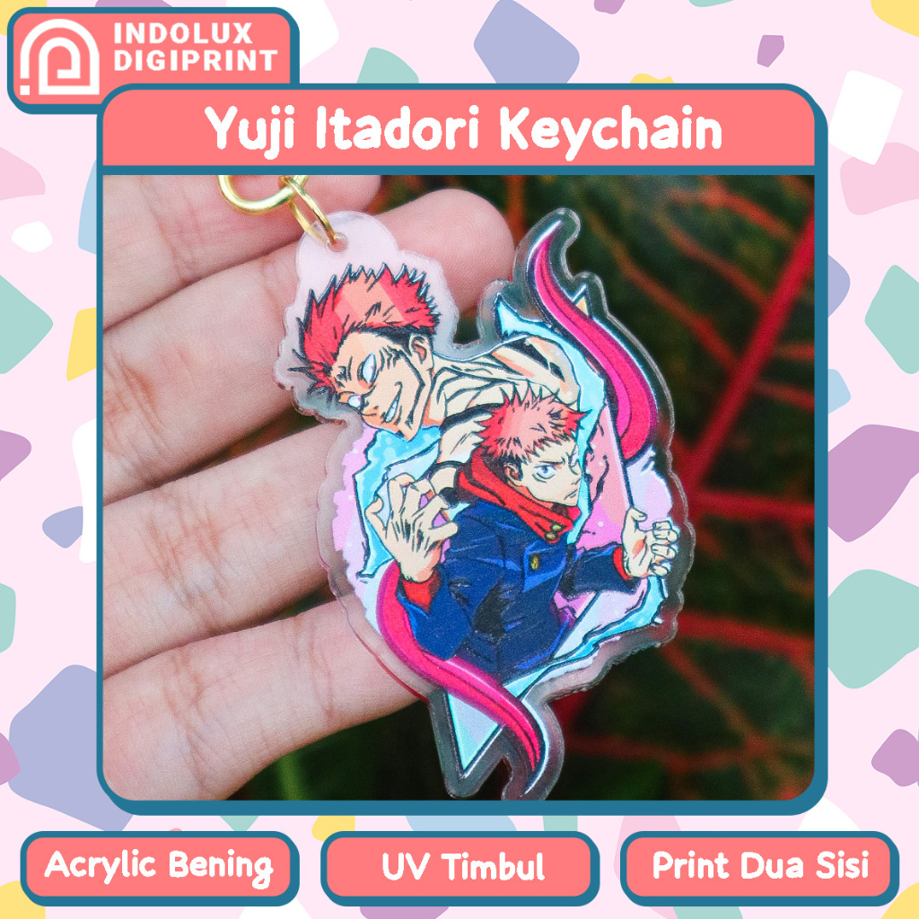 Jual Yuji Itadori Keychain Acrylic UV / Gantungan Kunci Sukuna Akrilik ...