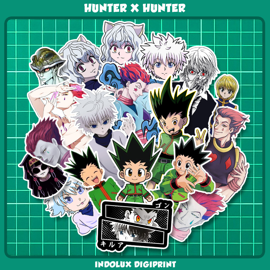 Jual Sticker Hunter X Hunter 42 Pcs Stiker Anime Anti Air HXH Gon ...