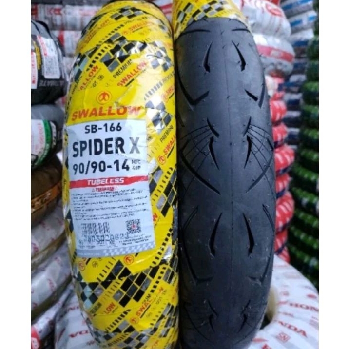 Jual BAN SWALLOW SPIDER X SB-166 90/90 ring 14 TUBELESS | Shopee Indonesia