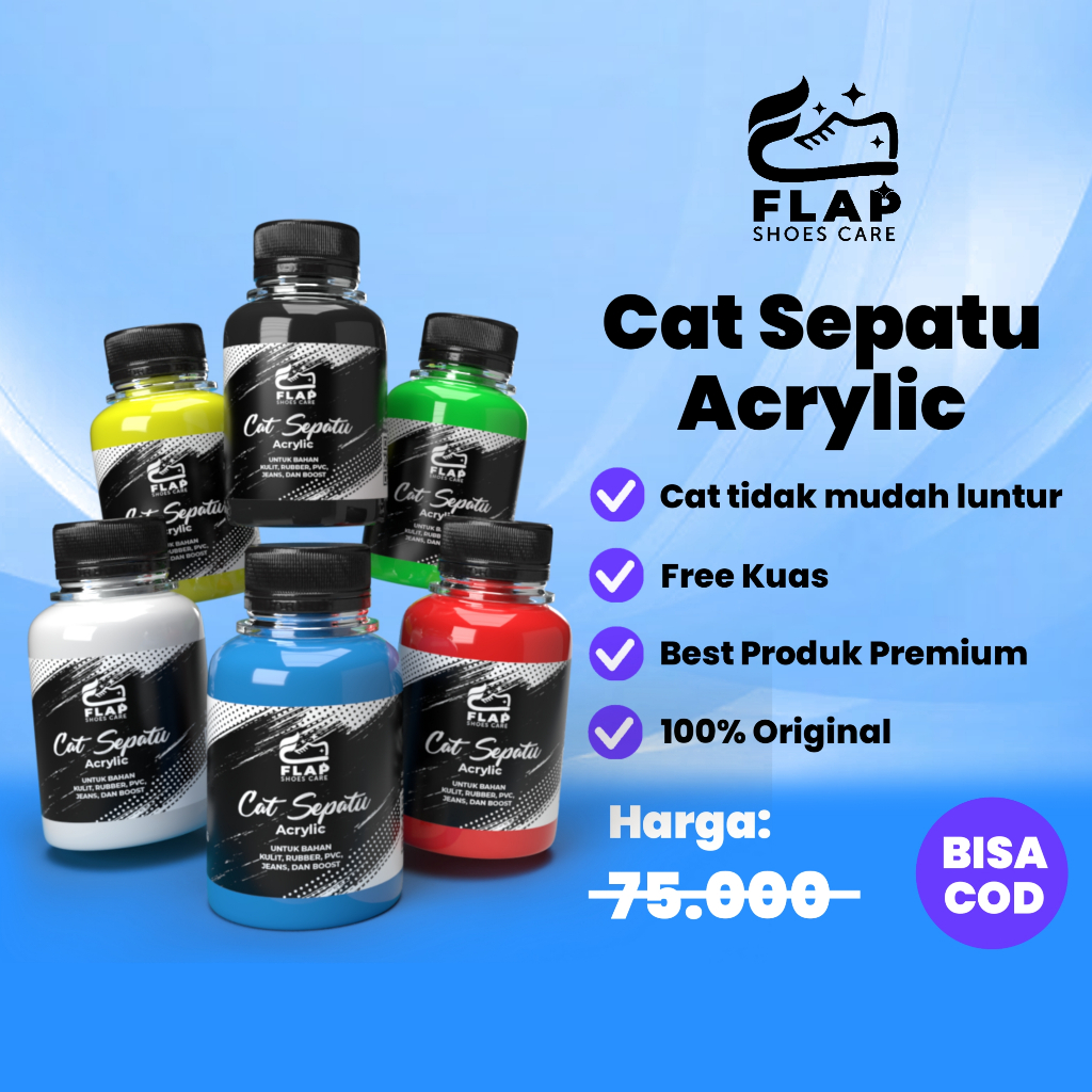 Jual Leather Paint - Cat Pewarna Sepatu Acrylic Akrilik Untuk Bahan ...
