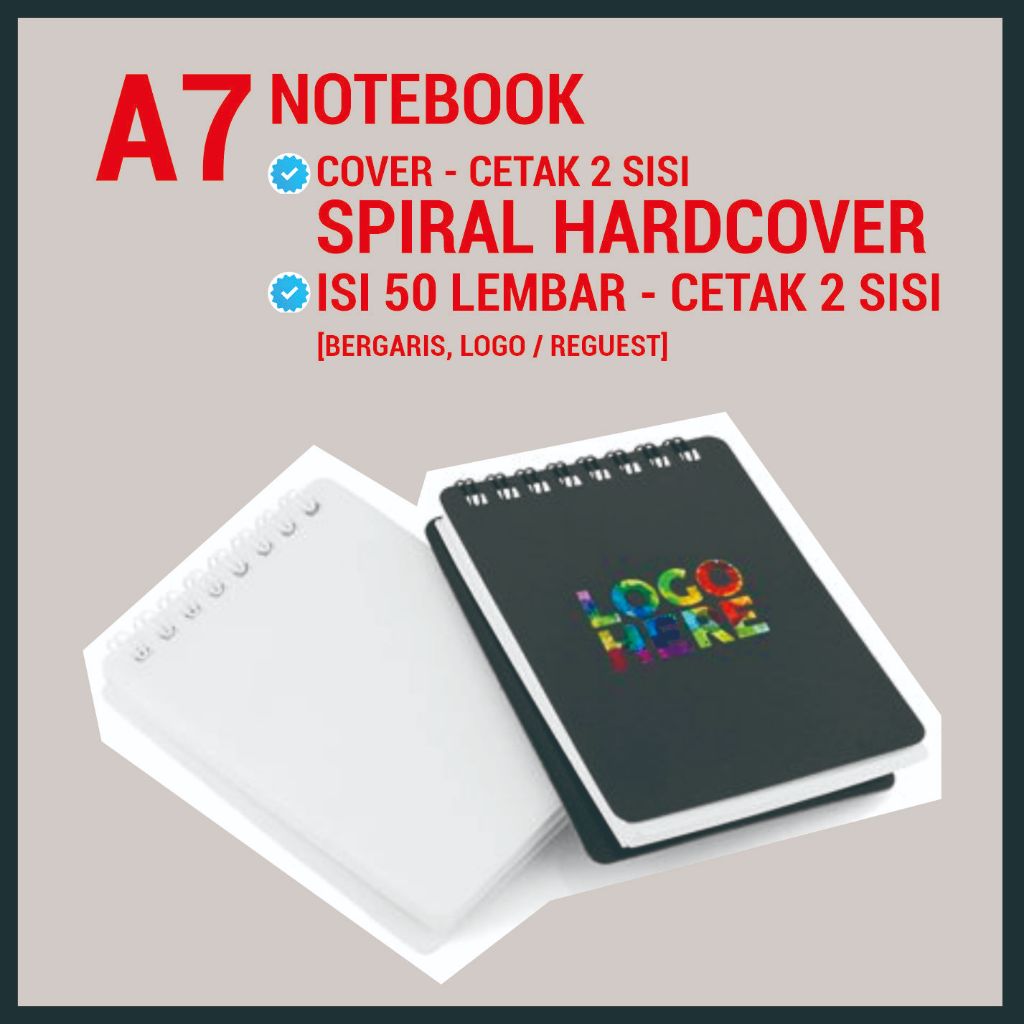 Jual NOTEBOOK MINI A7 JILID CUSTOM | JILID SPIRAL | BUKU TULIS MINI A7 ...