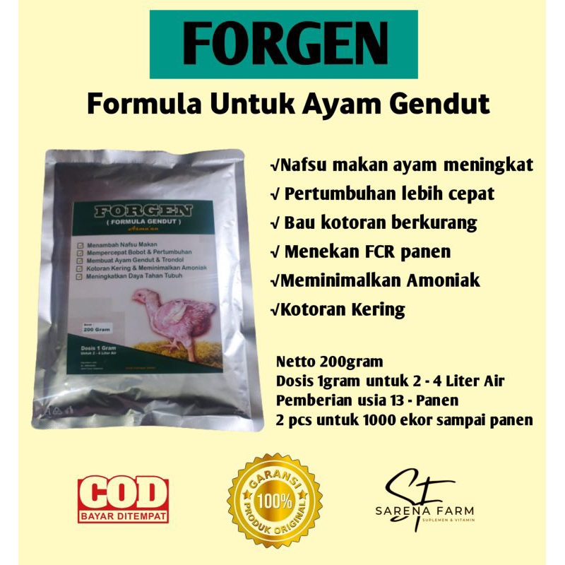 Jual FORGEN (formula gendut) | Shopee Indonesia