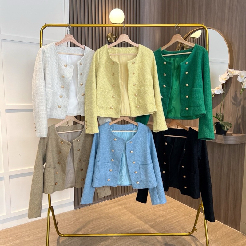 Jual PREMIUM LIMITED Tweed Blazer / Outer Tweed Premium / Baju Kantor ...