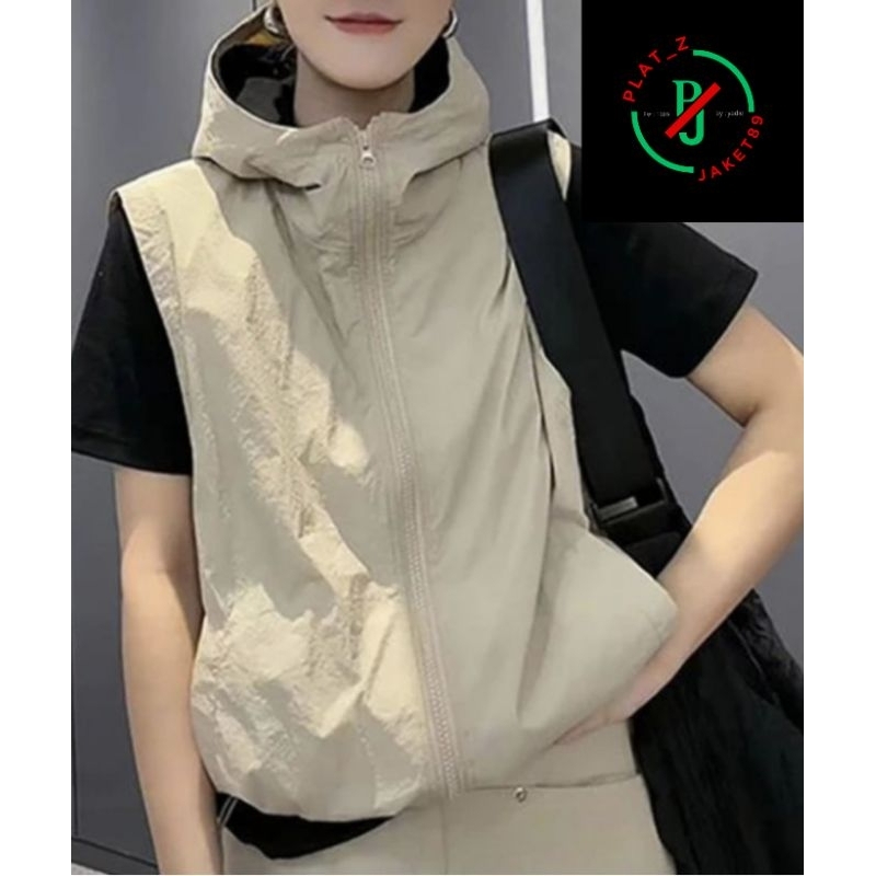 Jual Rompi vest wanita hoodie rompi outdoor pelindung dingin buat ...