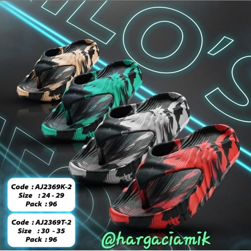 Jual SANDAL JAPIT ANAK LAKI CORAK KEREN 2369 size 20-35 | Shopee Indonesia