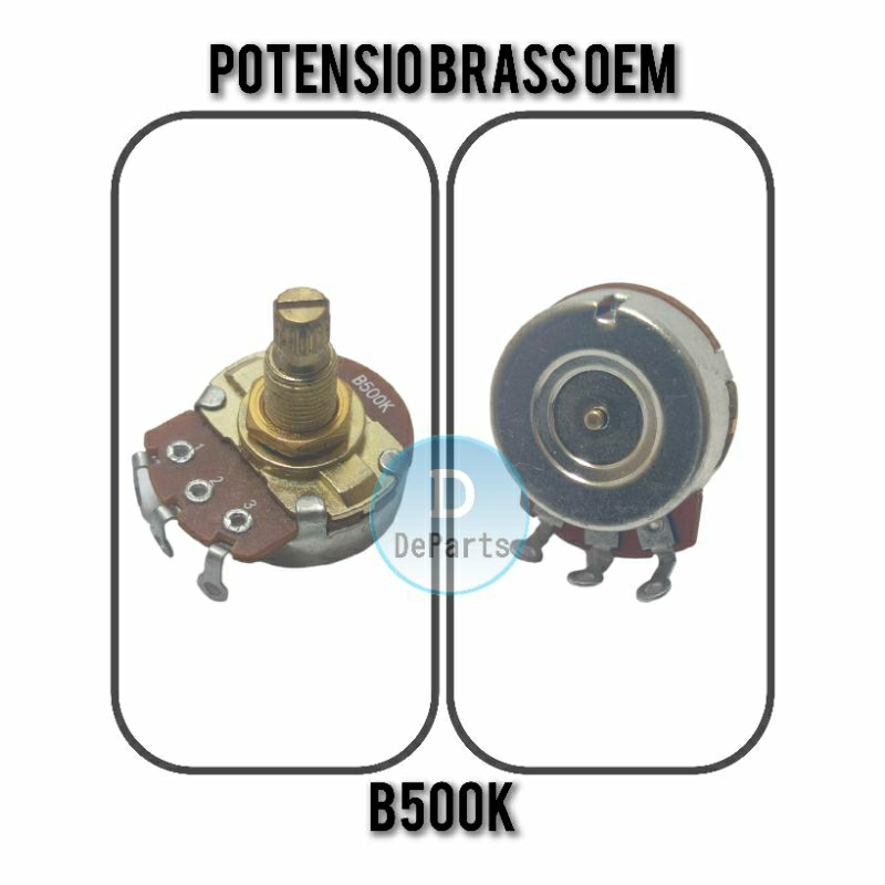 Jual [Per 1 Pc] Potensio gitar dan bass brass Potensio B500k | Shopee ...
