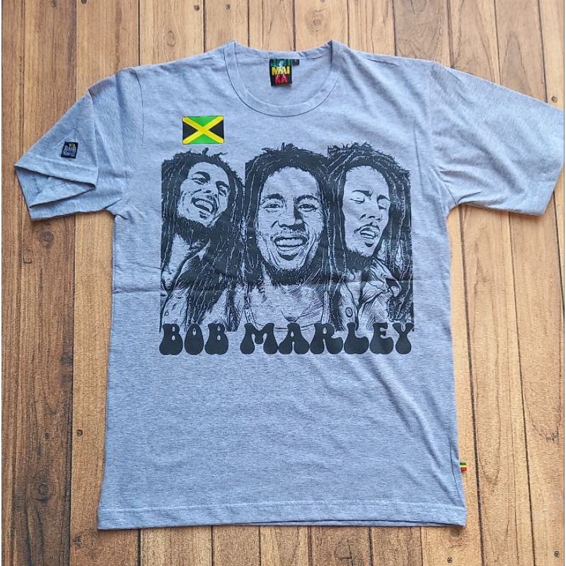 Jual kaos Bob marley tshirt bob marley baju rege baju jamaica tshirt ...