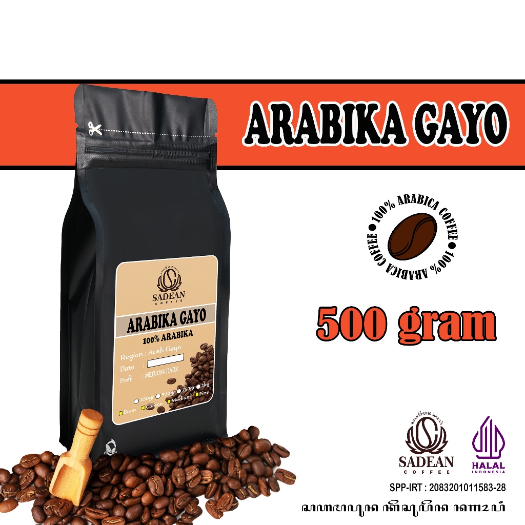 Jual Biji Kopi Bubuk Arabika Gayo Single Origin 500g / Kopi Arabika Gayo 500g | Shopee Indonesia
