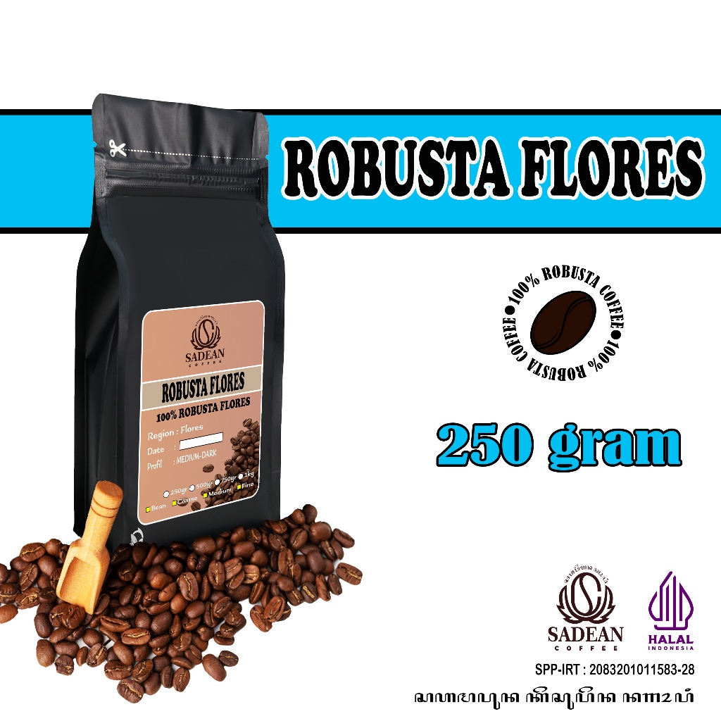 Jual Kopi Robusta Flores Fine Robusta Flores 250g 250 gram | Shopee Indonesia