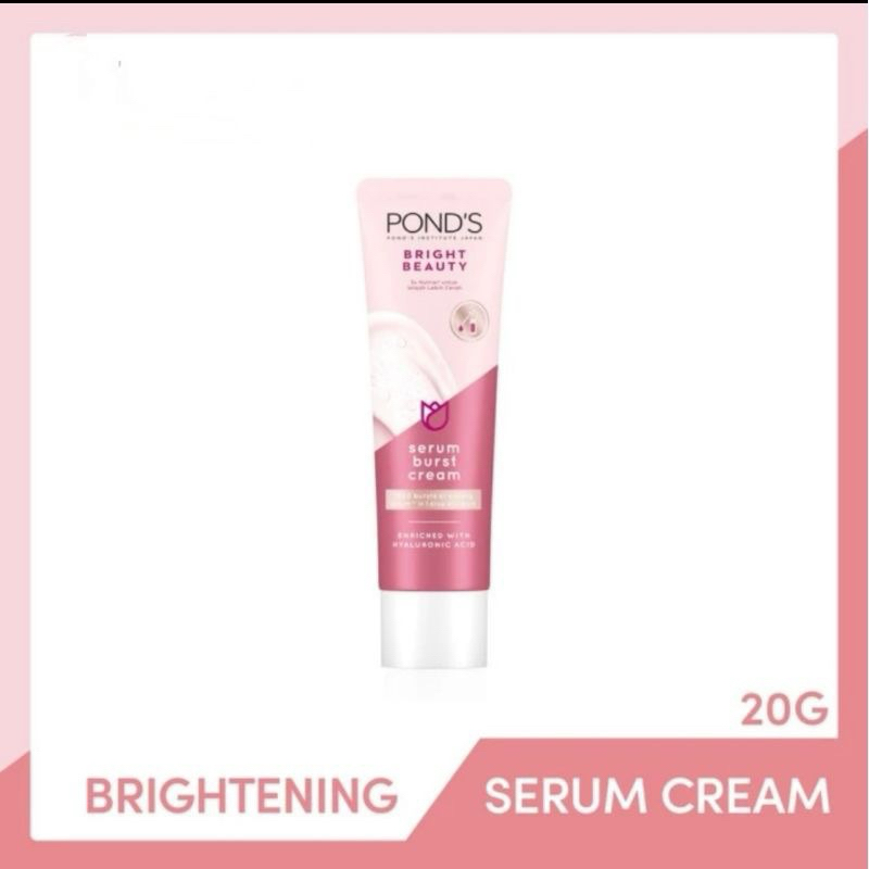 Jual Ponds Bright Beauty Serum Burst Cream 20g | Shopee Indonesia