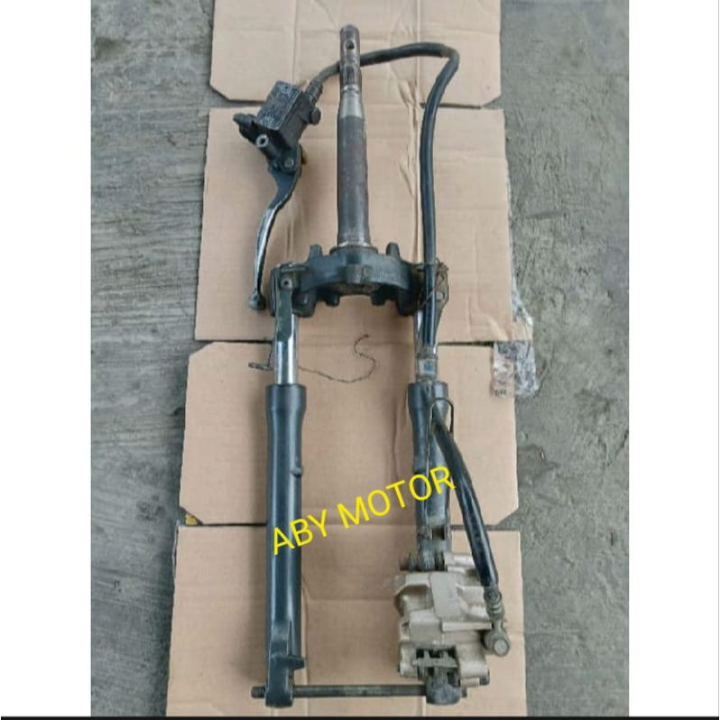 Jual Shock Depan+Segitiga set Cakram Rem depan Spin 125 Original Copotan | Shopee Indonesia