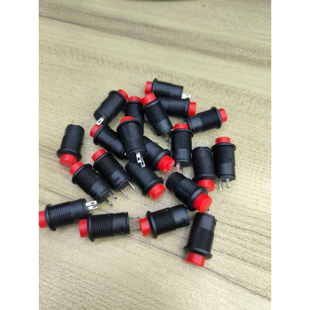 Jual SWITCH PUSH BUTTON SAKLAR ON 2 PIN BULAT 3A | Shopee Indonesia