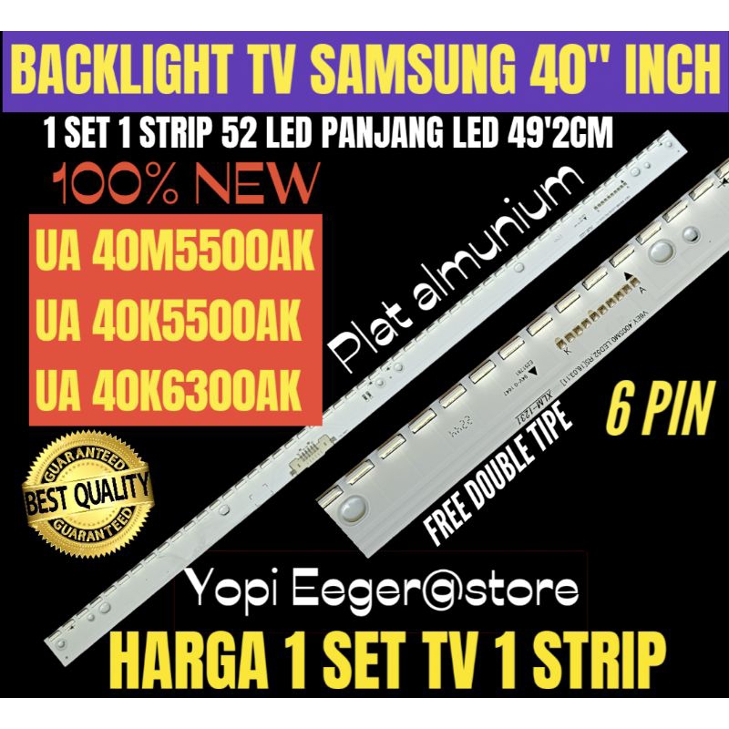 Jual BACKLIGHT TV LCD LED SAMSUNG 40 INCH UA-40M5500-UA-40K5500AK-UA ...