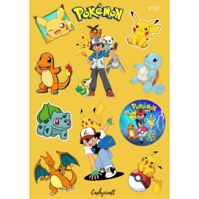 Jual POKEMON Sticker Jurnal/Hp/Laptop | Shopee Indonesia