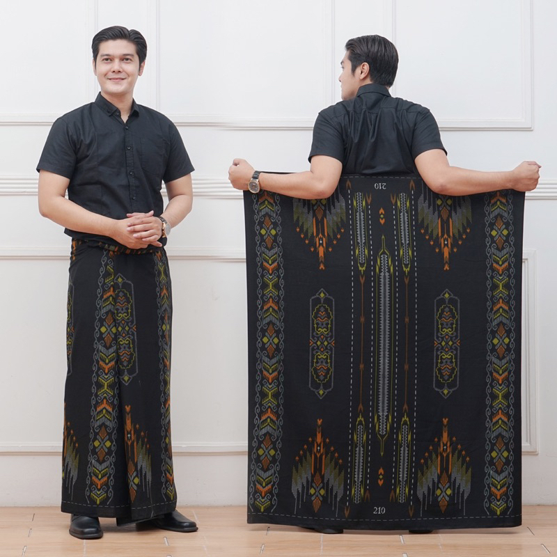 Jual SARUNG MILIYARD SIGNATURE BLACK SERIES HITAMAN BETA TETRON RAYON ...