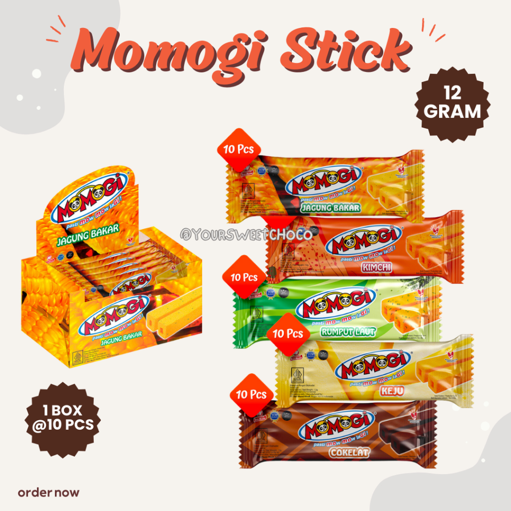 Jual MOMOGI STICK 12 GRAM (1 BOX ISI 10) | Shopee Indonesia